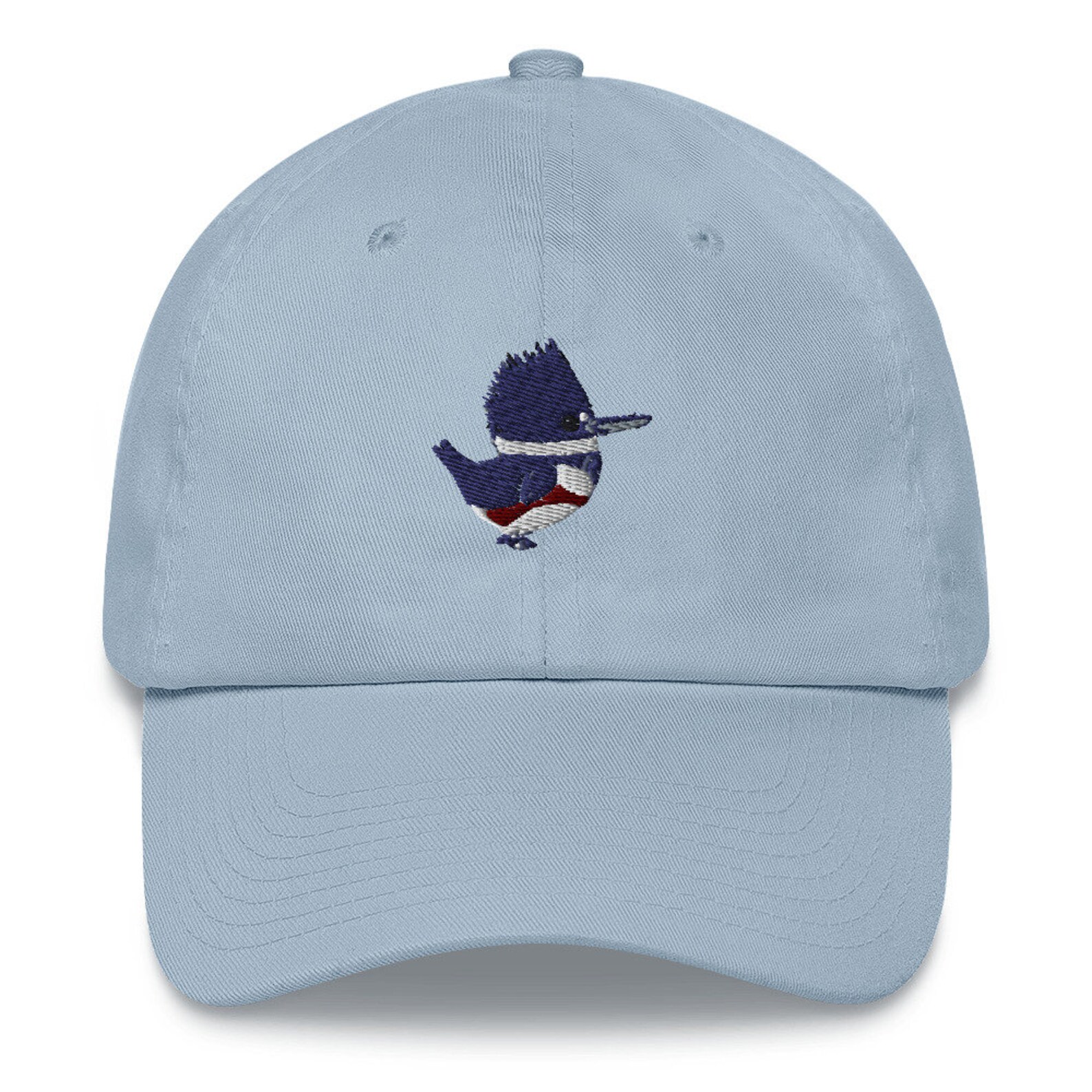 Belted Kingfisher Hat: Hand-painted Bird Dad Hat - Etsy