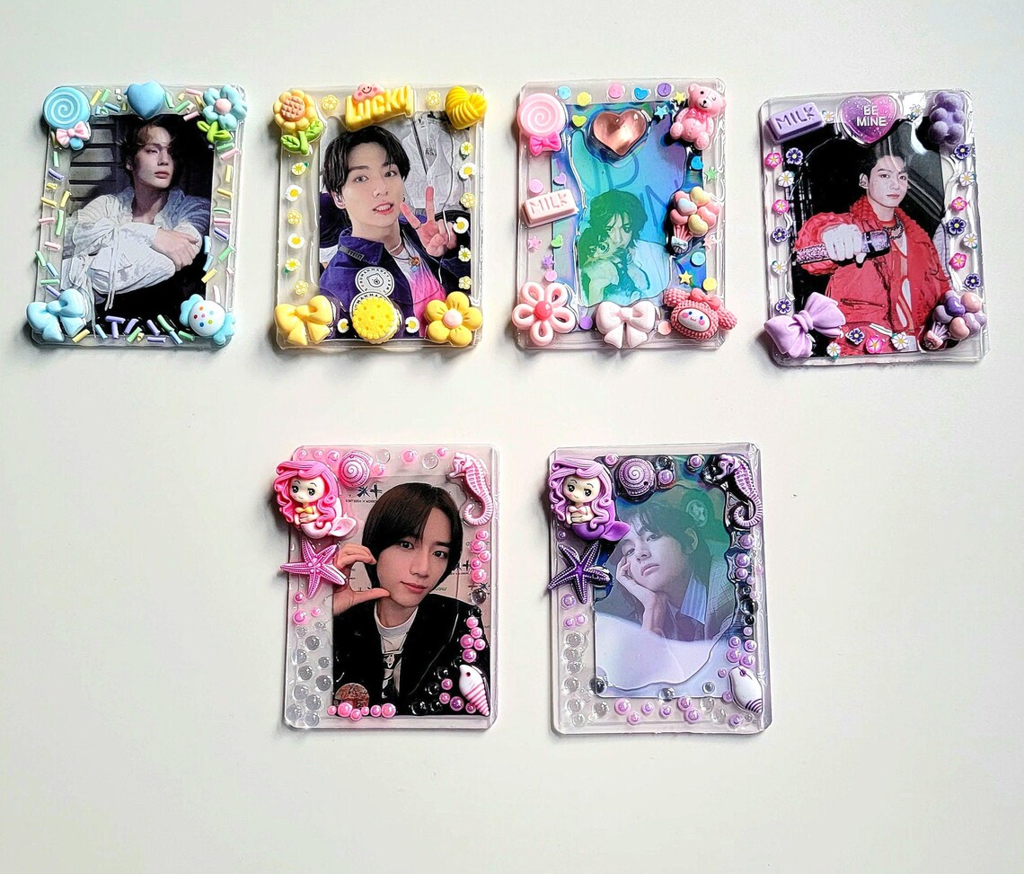 Resin Toploader/photocard Toploader/kpop Photocard Holder/resin ...