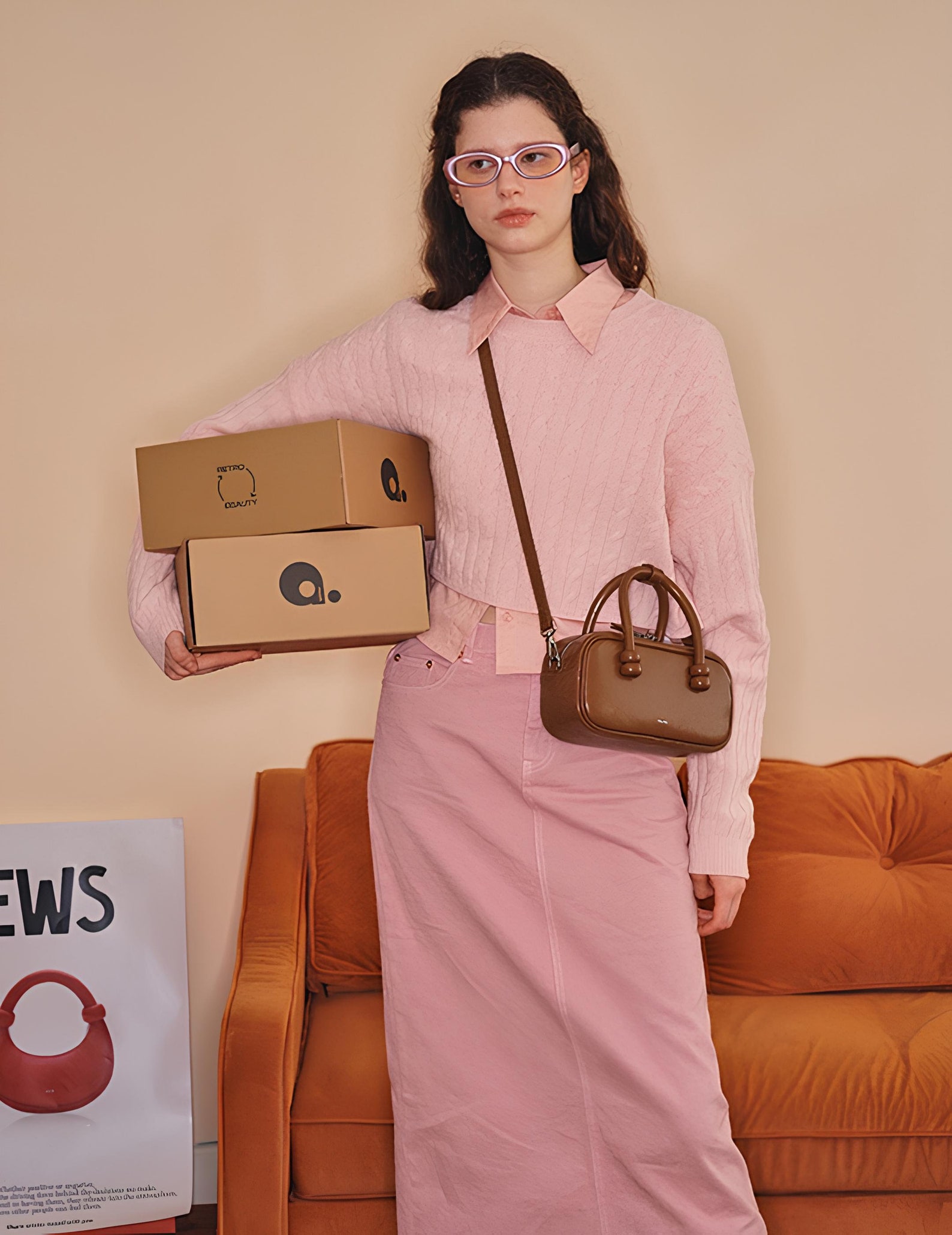 Brown Crossbody Bag | Brown Leather Bag | Small Brown Bag | Mini Brown ...