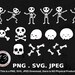 Cute Skeleton Bundle Svg, Skeleton for Kids, Halloween Skeleton Svg ...