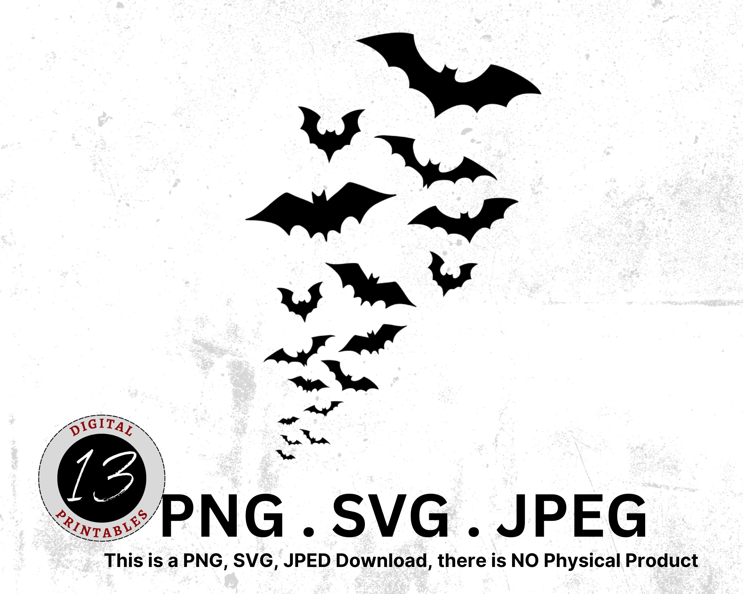 Halloween Bats Svg, Spooky Bats Svg, Bats Bundle Svg, Halloween Design ...