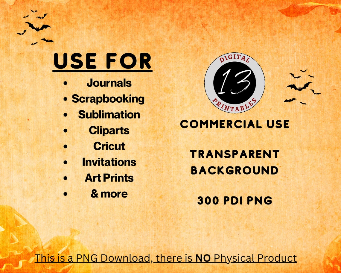 Halloween Clipart Bundle, Halloween PNG, Halloween Bundle, Digital ...