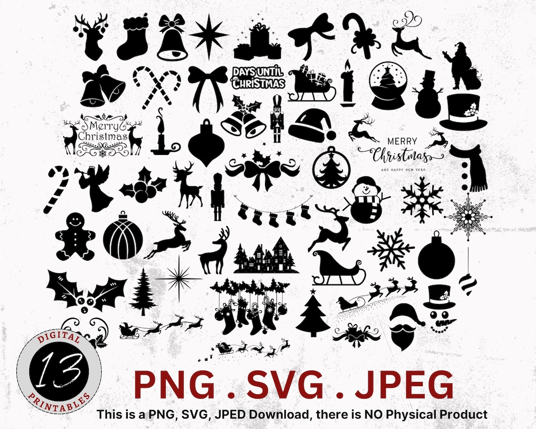 Christmas Bundle SVG, SVG Designs, Winter Bundle, SVG Files for Cricut ...