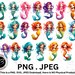 Watercolor Mermaid Clipart, Mermaid Bundle Clipart, Mermaid SVG ...