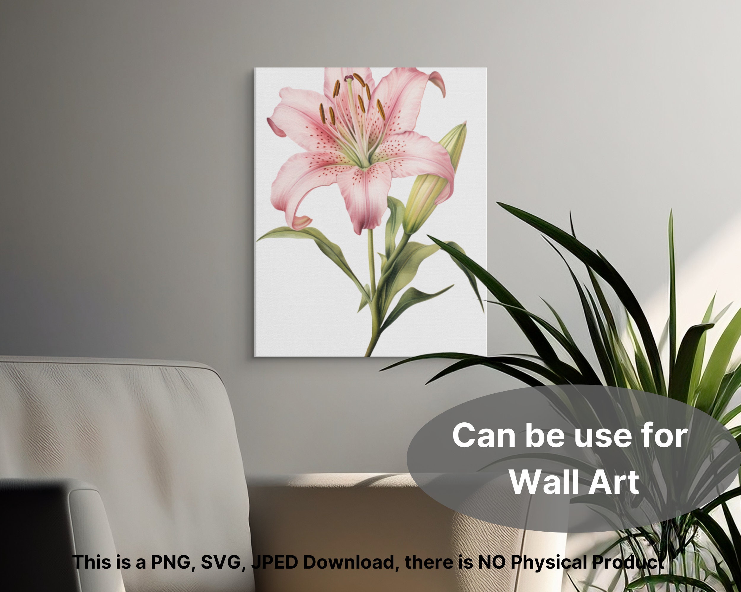 Watercolor Lilies Clipart, Digital Lilies, Instant Download, Lilies PNG ...