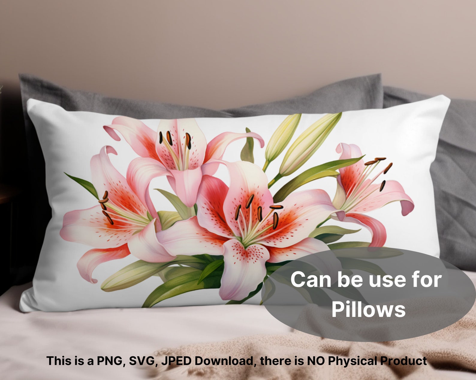 Watercolor Lilies Clipart, Digital Lilies, Instant Download, Lilies PNG ...