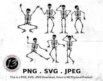 Skeleton Parts SVG, Skeleton Svg, Halloween Skeleton Svg, Halloween Svg ...