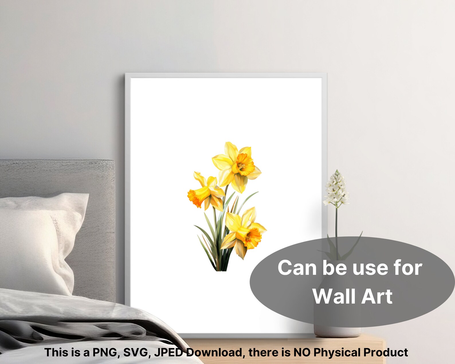 Daffodil Watercolor Clipart Bundle, Watercolor Daffodil, Daffodil PNG ...