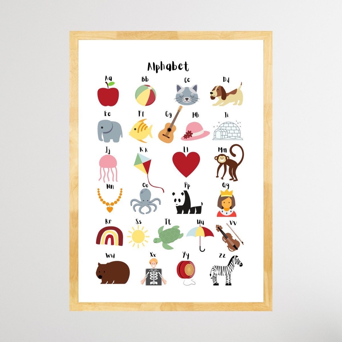 Alphabet, Alphabet Poster, Letters, Educational, Kids, Learn, Nursery ...