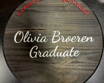 Personalised Graduation Sign for Her Congratulate Someone With This ...