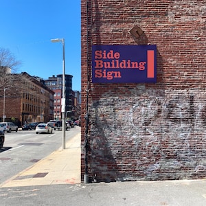 Side Building Sign Mockup - Etsy