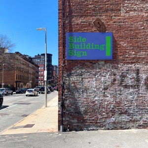 Side Building Sign Mockup - Etsy