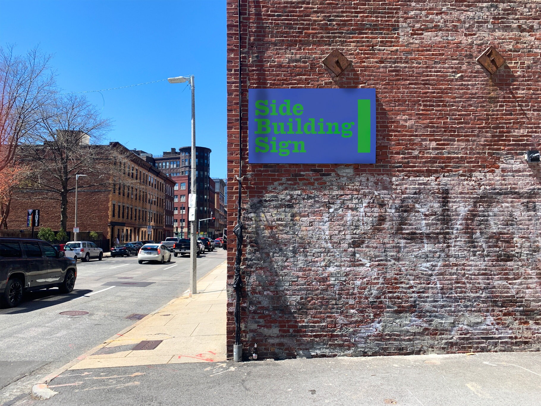 Side Building Sign Mockup - Etsy