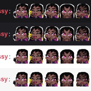 Chibi Reyna Pixel Art Valorant Emote Pack para Twitch/Youtube/Discord ...
