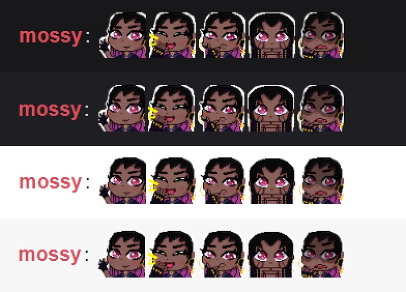 Chibi Reyna Pixel Art Valorant Emote Pack for - Etsy Singapore