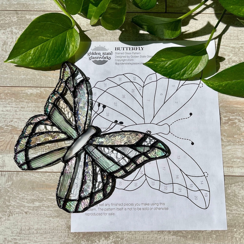 Butterfly Stained Glass Patterns - Etsy
