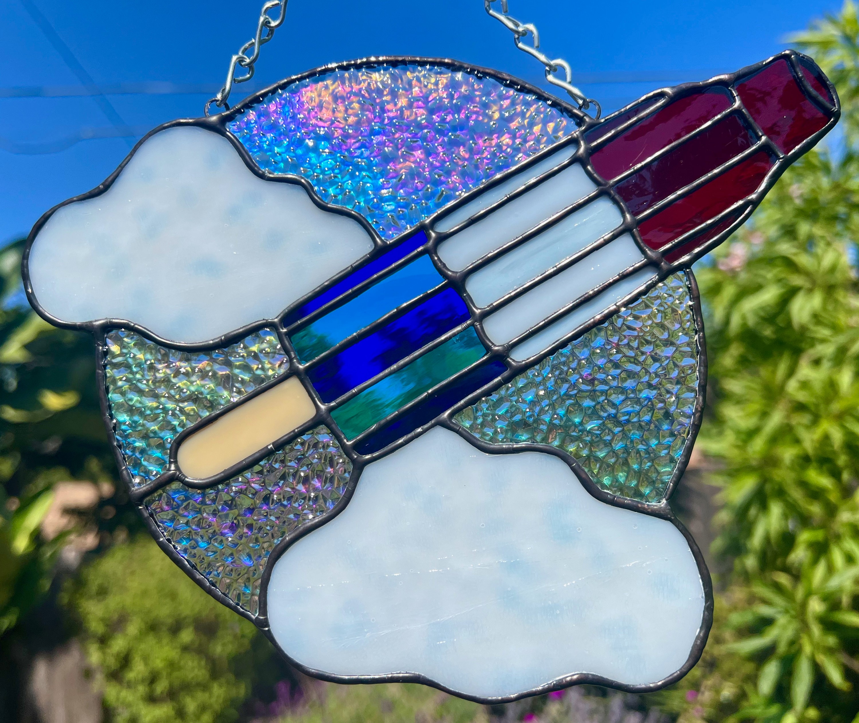 Rocket Pop Stained Glass Pattern: Popsicle Suncatcher (digital Download ...