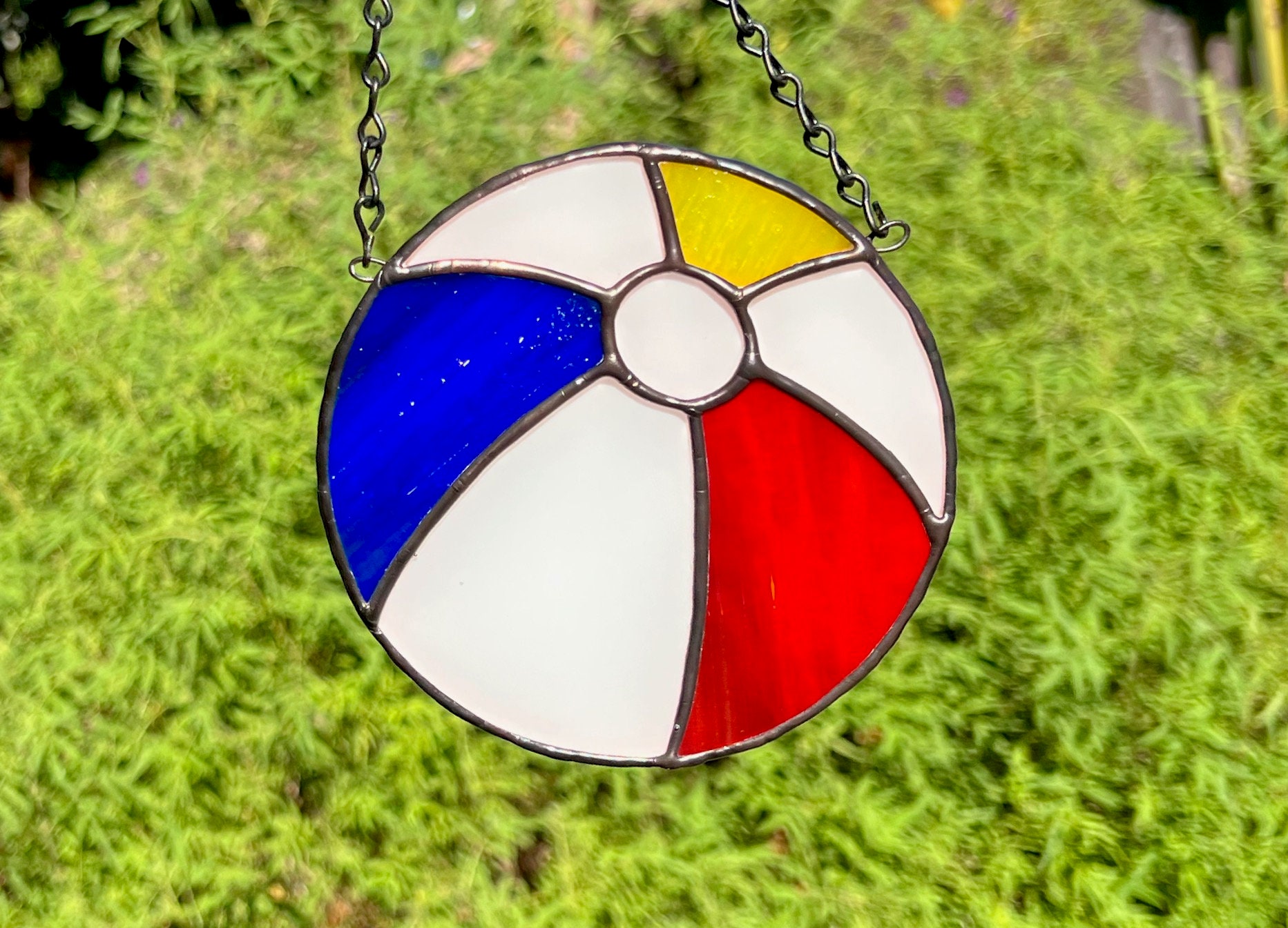 Beach Ball Stained Glass Pattern PATTERN Stained Glass - Etsy