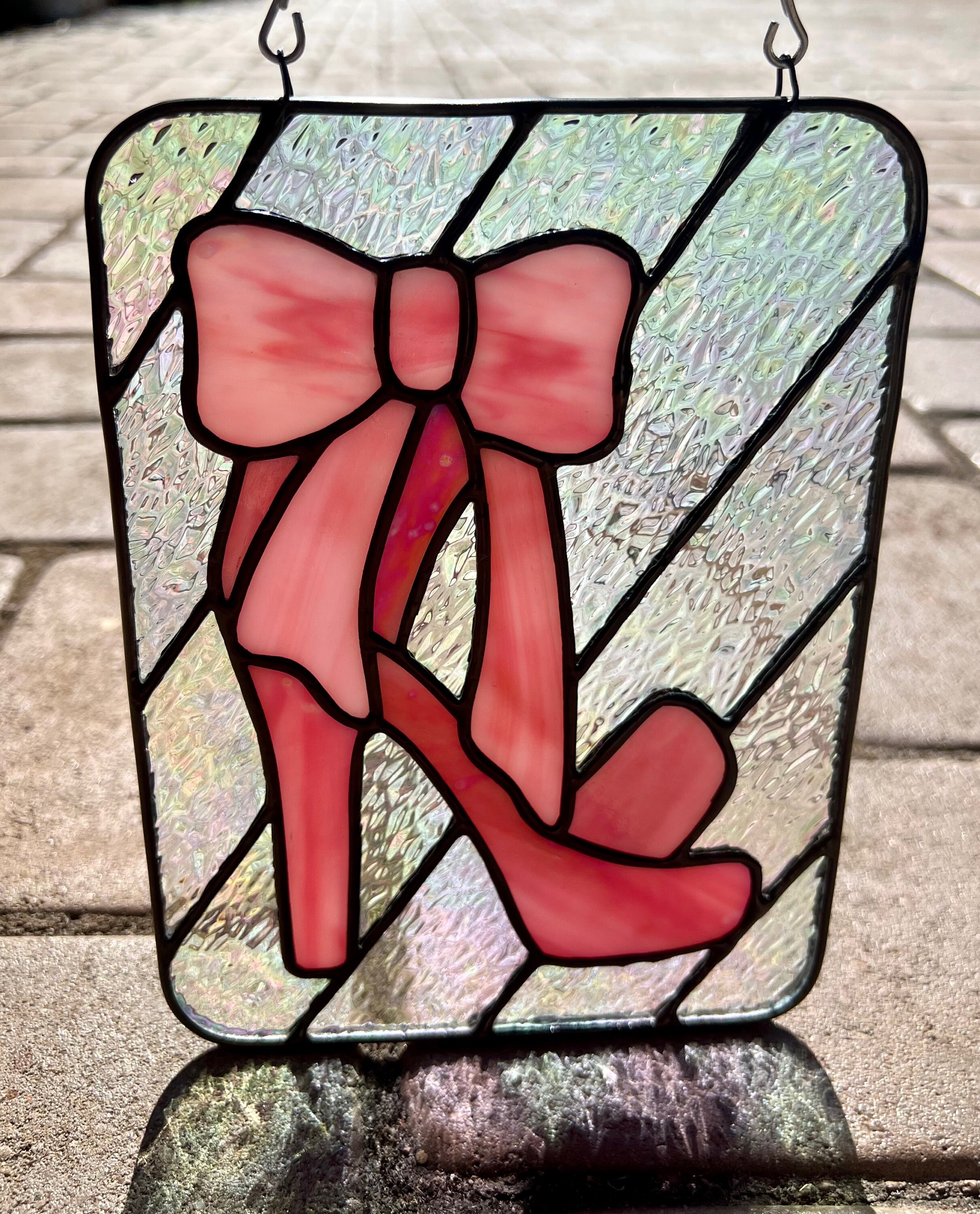 Barbie Shoe Stained Glass Pattern: Suncatcher Design (PDF, SVG, PNG) - Etsy