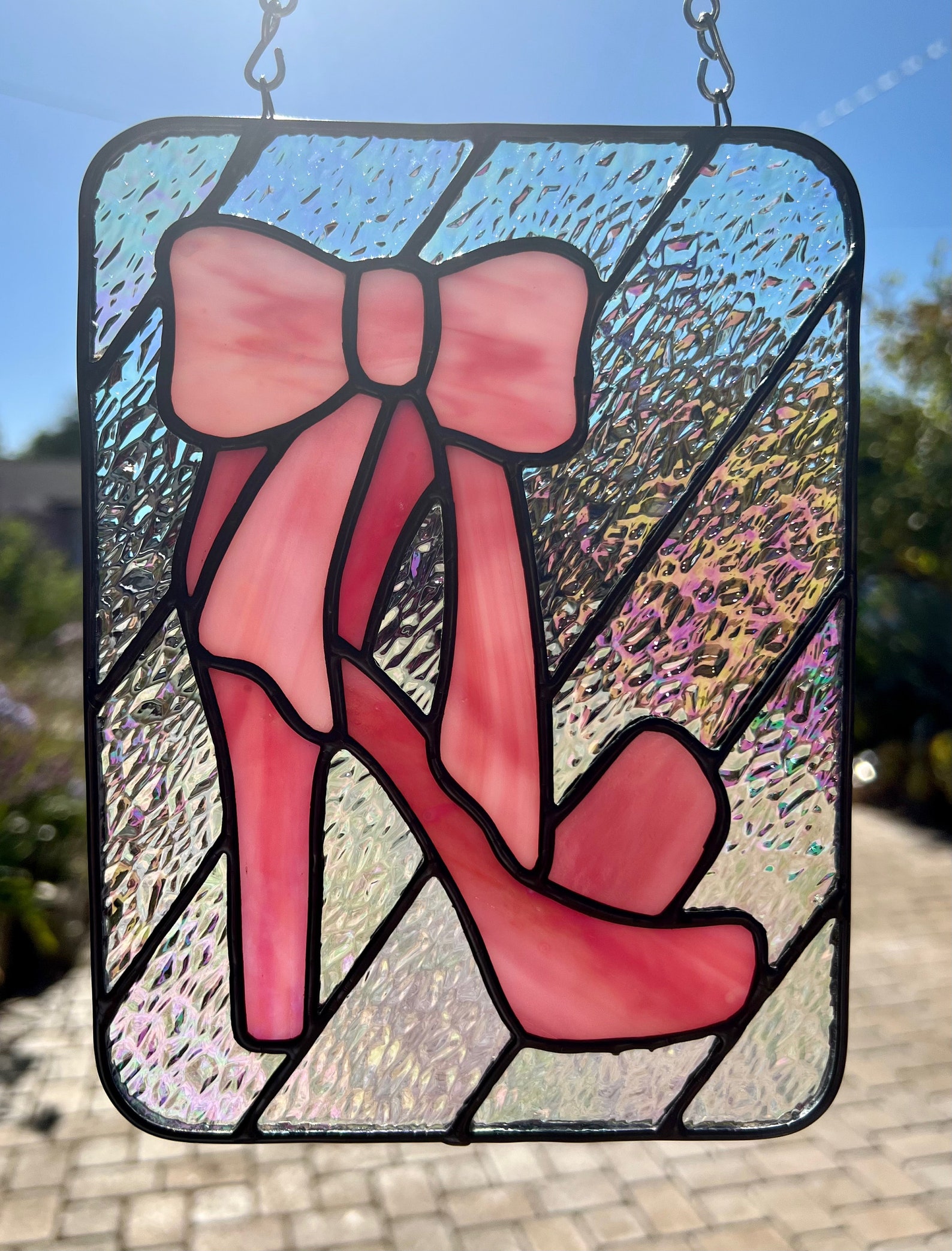 Barbie Shoe Stained Glass Pattern Stained Glass Patterns Stained Glass ...