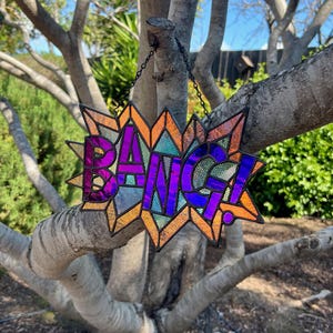 BANG! Stained Glass Suncatcher Pattern: Comic Book Onomatopoeia (PDF ...