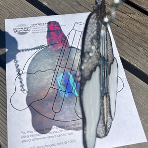 Rocket Pop Stained Glass Pattern: Popsicle Suncatcher (digital Download ...