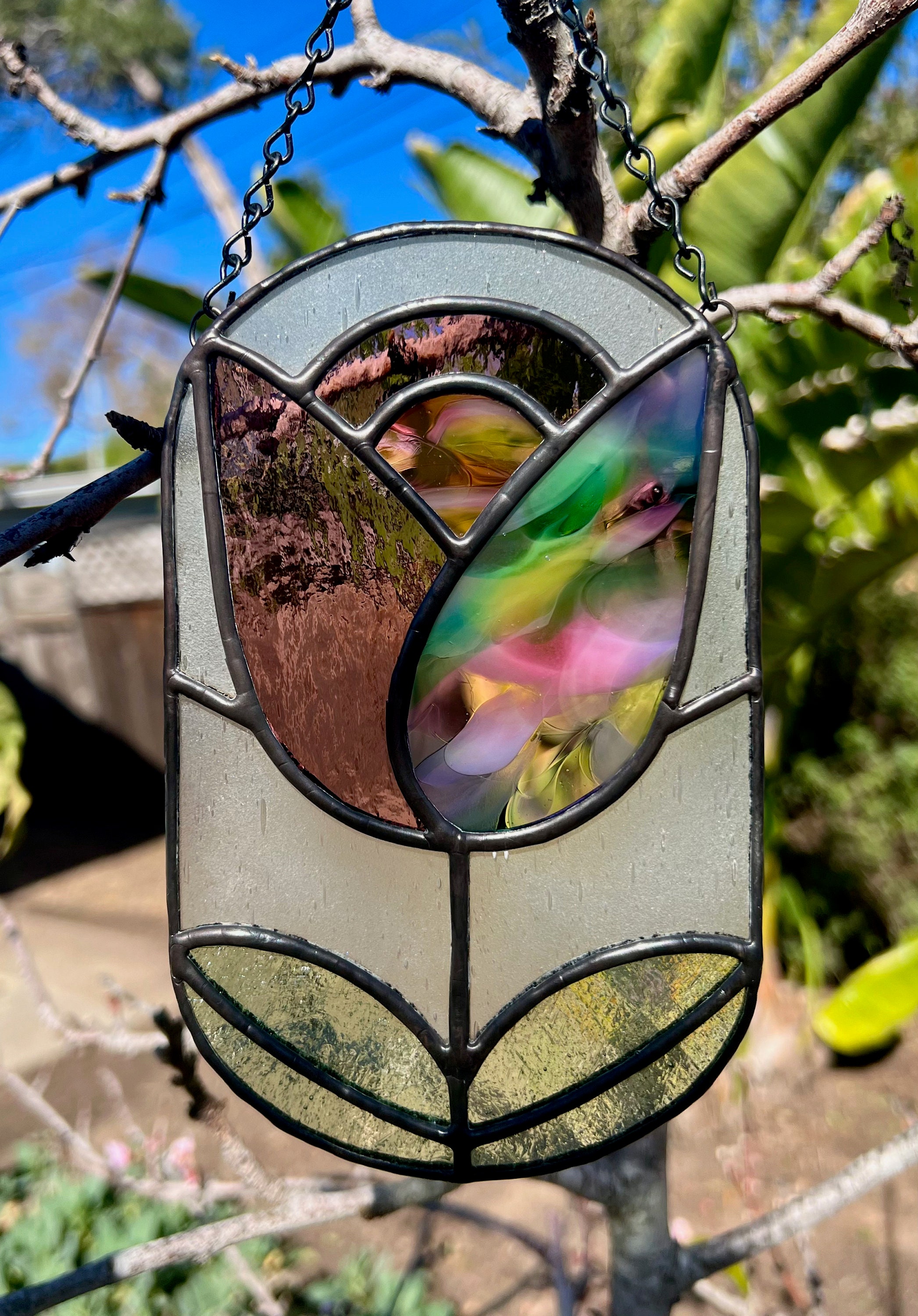 Modern Tulip Stained Glass Pattern: Suncatcher Design (digital Download ...