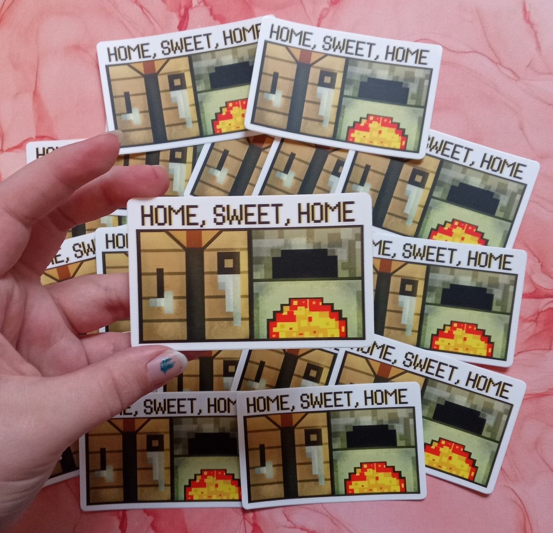 Home Sweet Home Minecraft Sticker - Etsy
