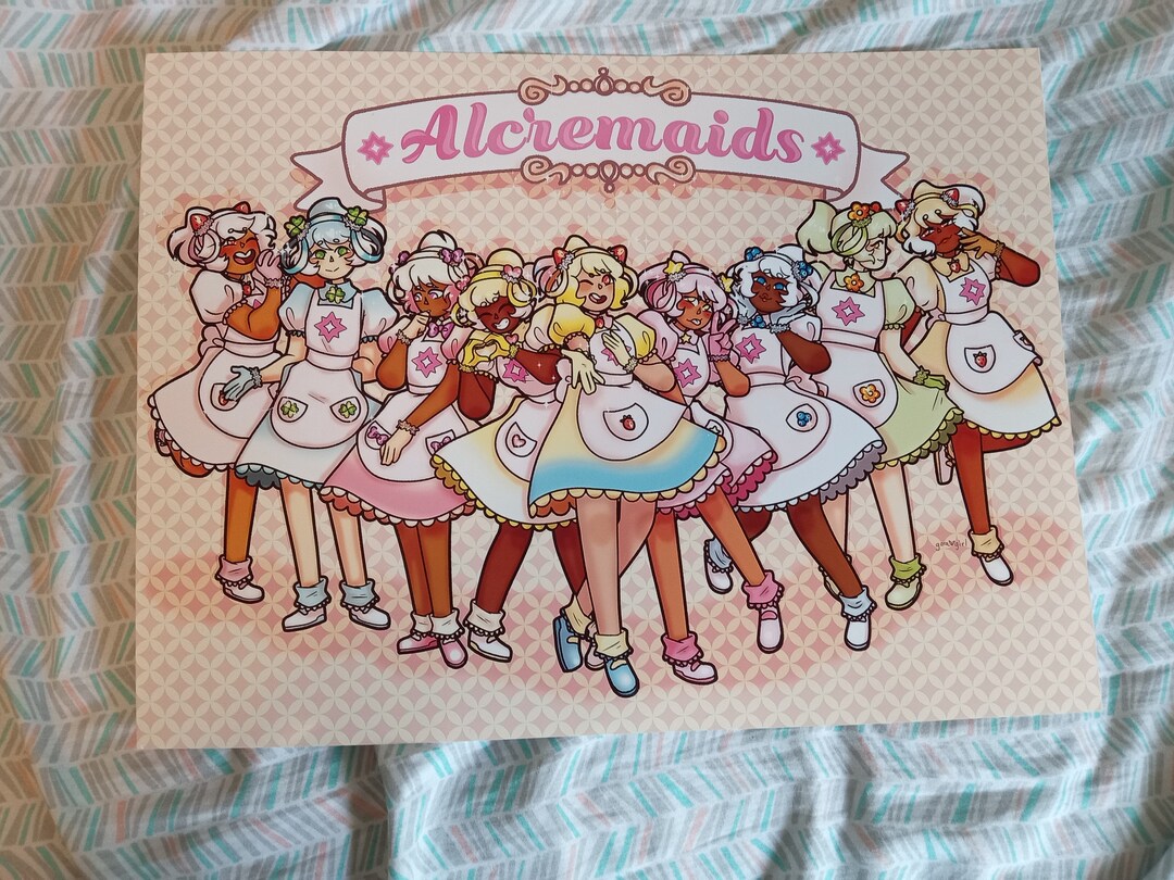 Alcremie Pokemon Maid Cafe Glossy Print - Etsy