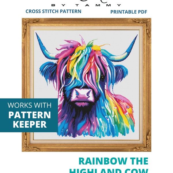 Cow Cross Stitch Pattern - Etsy