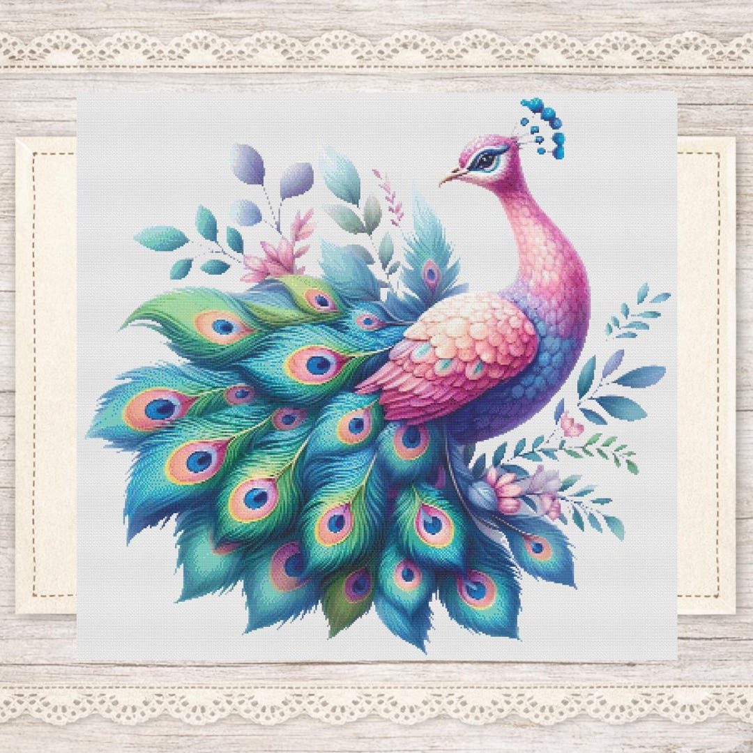 Mythical Rainbow Peacock Magic Birds Dreams Purple Pink Blue Nature ...