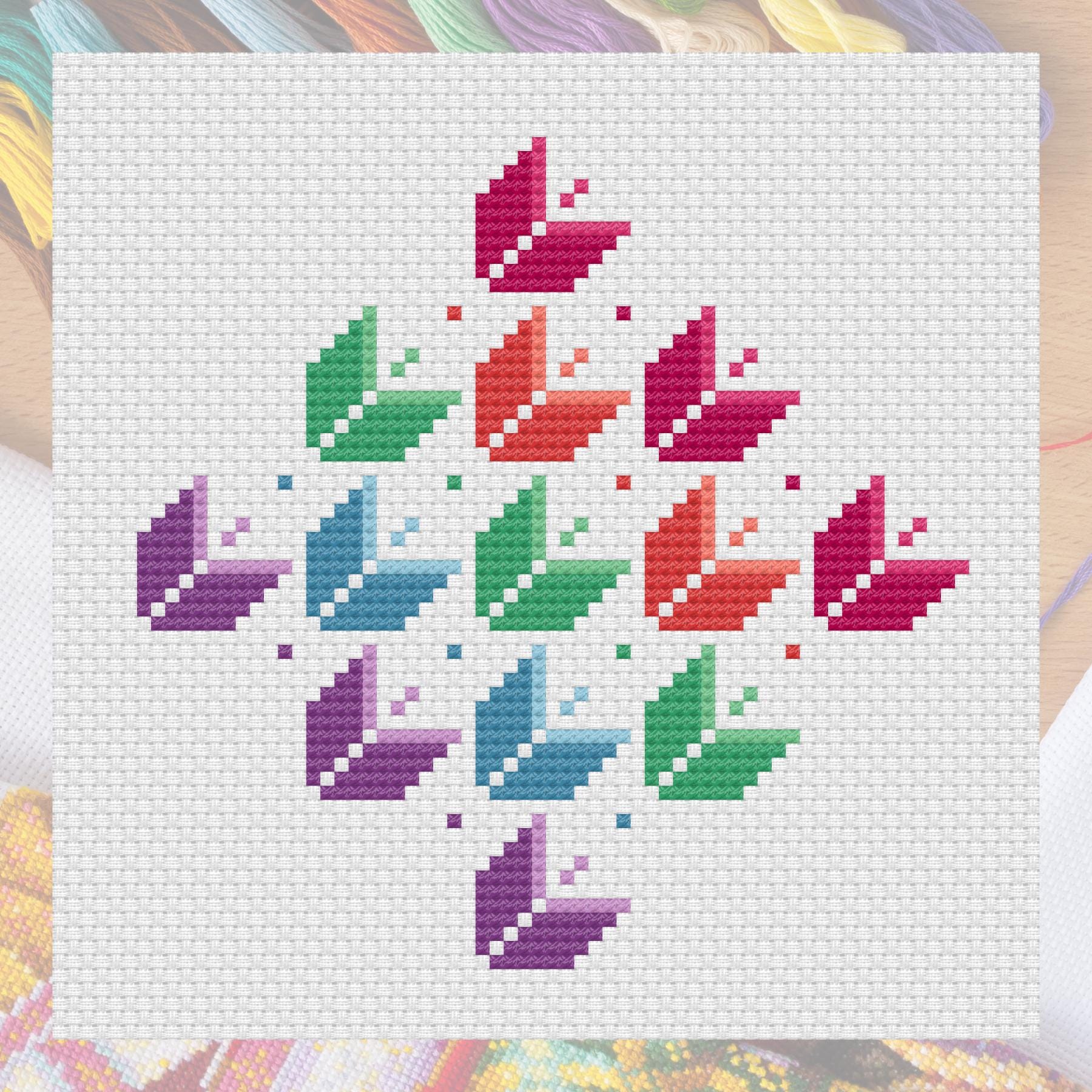Cross Stitch Pattern, Quilt Blocks, Colorful Stacks, Quilt Patterns ...