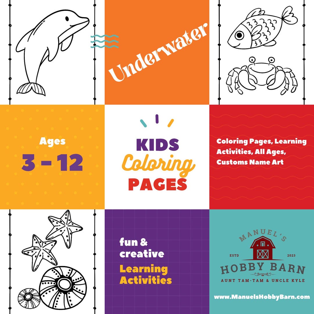 Coloring Pages, Underwater, Ocean Animals, Color Dolphin, Seashells ...