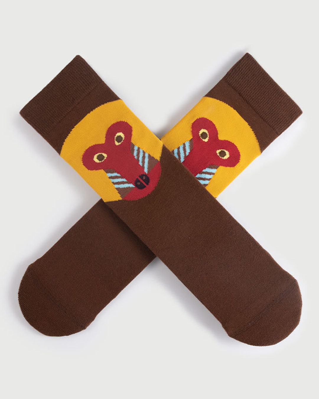 Funny Cute Monkey Socks for Men Slipper Socks Gift for Him Valentine ...
