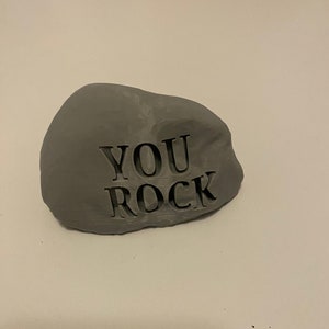 3d Printed you Rock Rock - Etsy