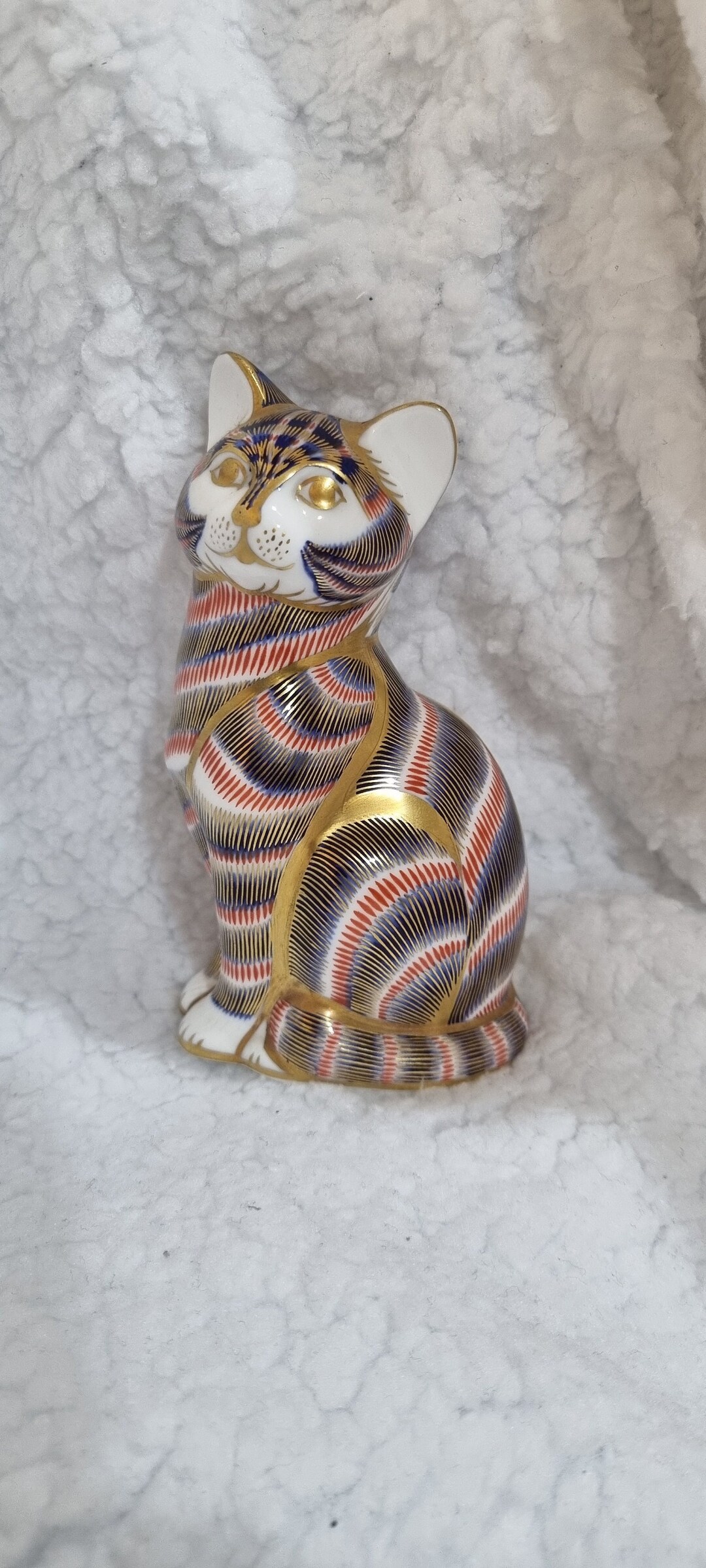 Imari Cat Paperweight With Stopper by Royal Crown Derby - Etsy