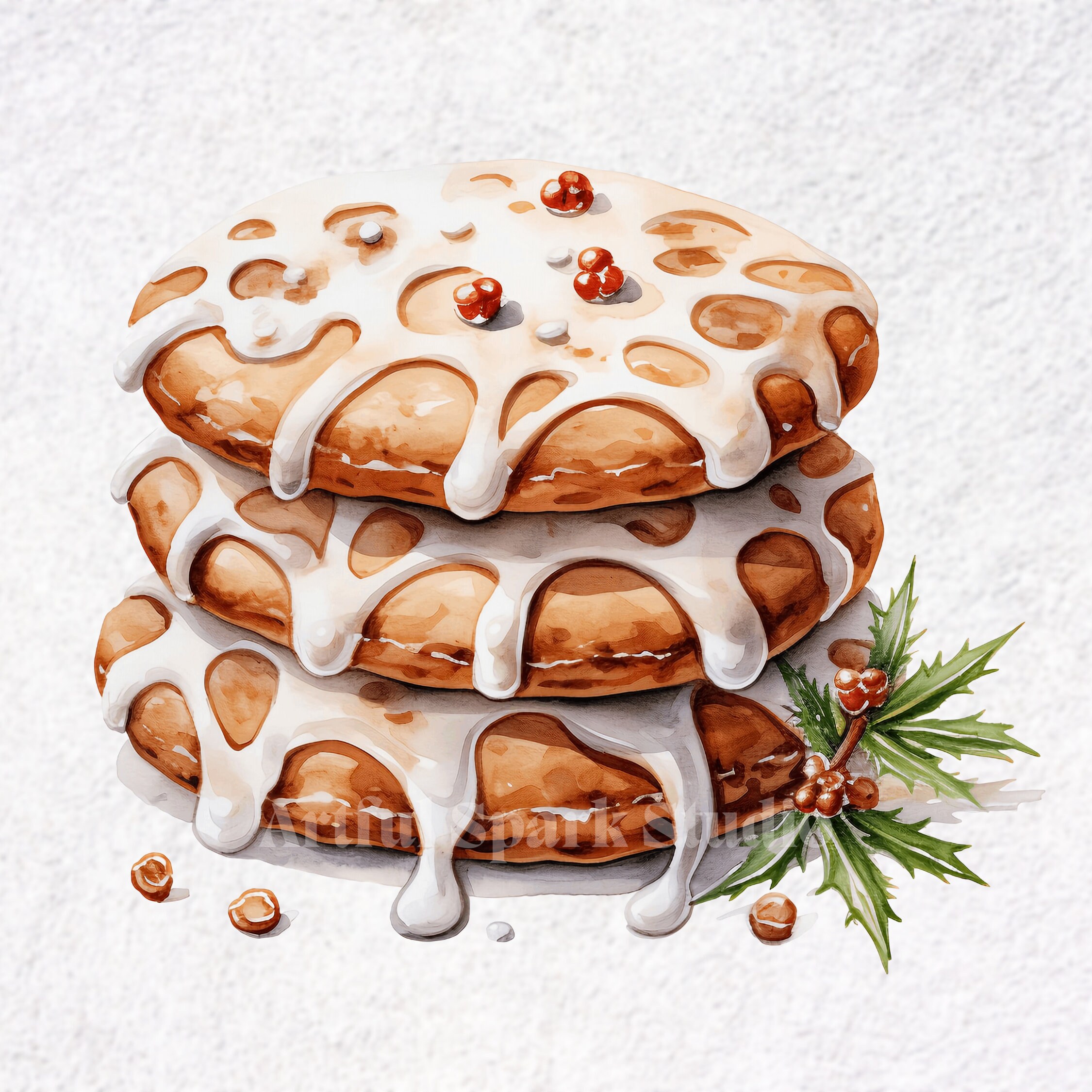 Christmas Cookies Clipart PNG Holiday Baked Sweet Star Dessert Festive ...