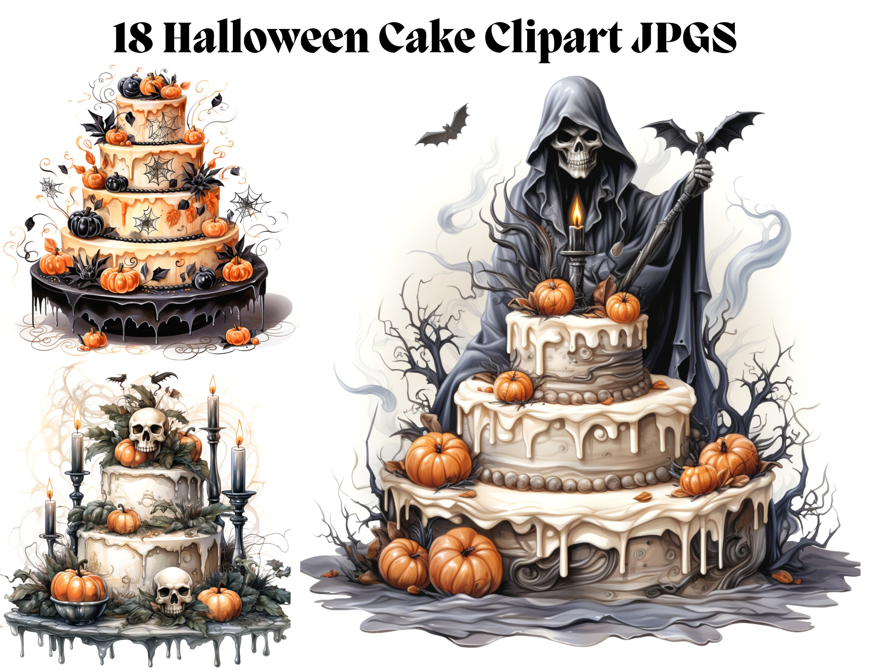 Halloween Cake Clipart