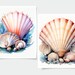 Watercolor Seashell Clipart - 14 High Quality Jpgs - Journal Book ...