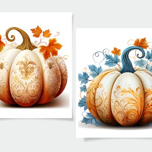 Pretty Pumpkin Clipart Fall New Boho Earthy Autumn Aesthetics ...