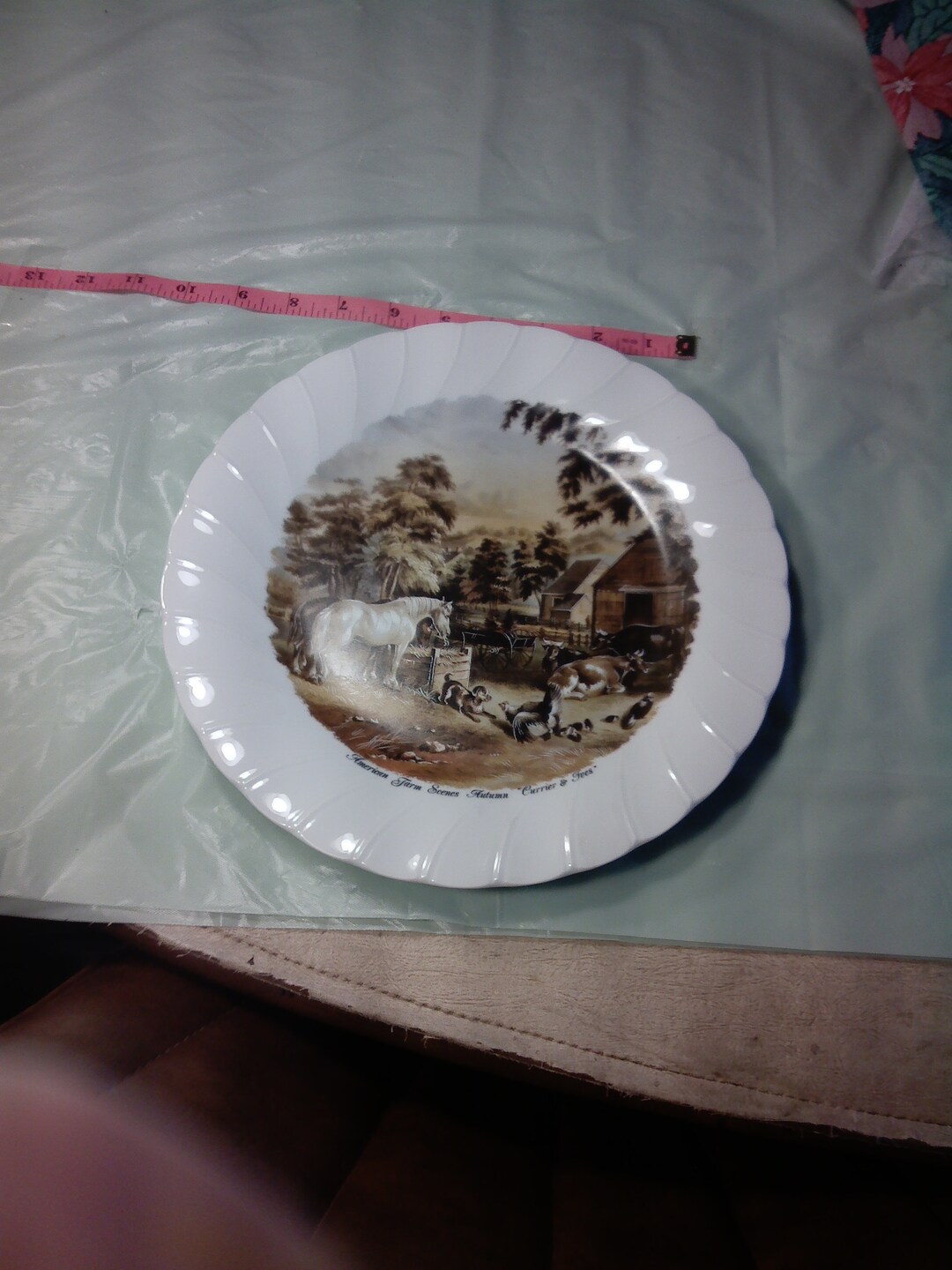 Currier & Ives, American Farm Series Plate - Etsy