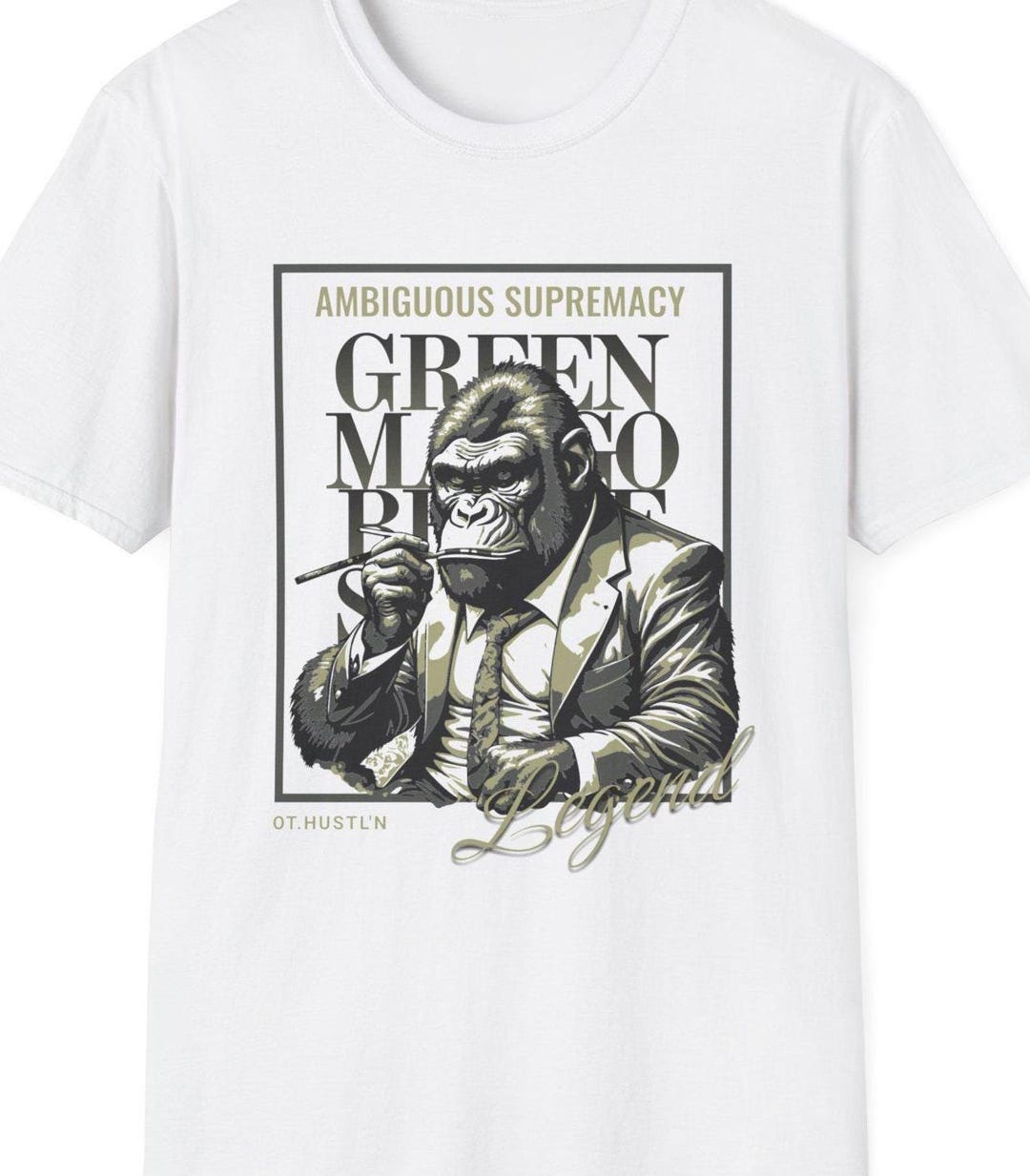 Ambiguous Supremacy T-shirt, Gorilla Graphic Tee, Streetwear Clothing ...