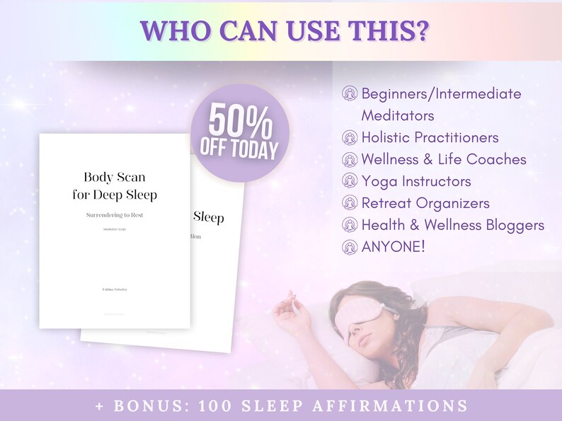 Sleep Meditation Script Bundle, Insomnia Relief Meditation Scripts ...