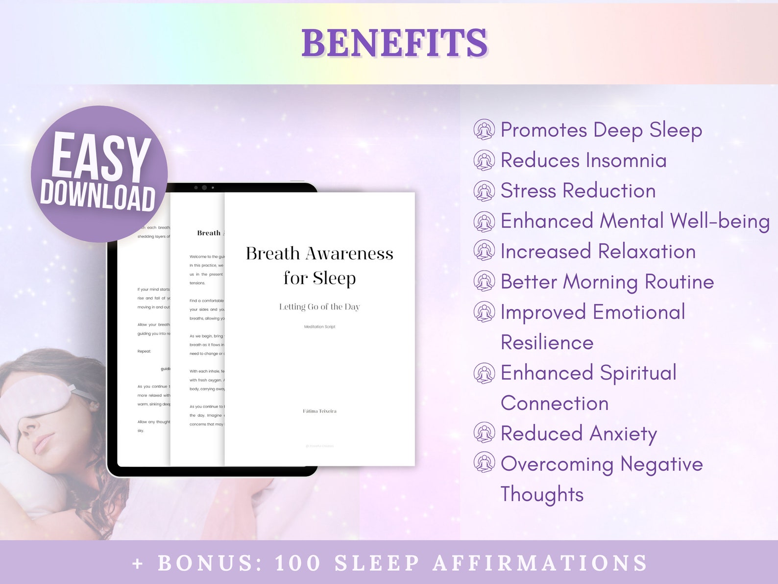 Sleep Meditation Script Bundle, Insomnia Relief Meditation Scripts ...