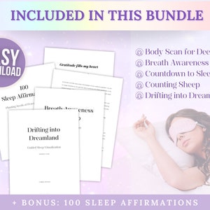 Sleep Meditation Script Bundle, Insomnia Relief Meditation Scripts ...