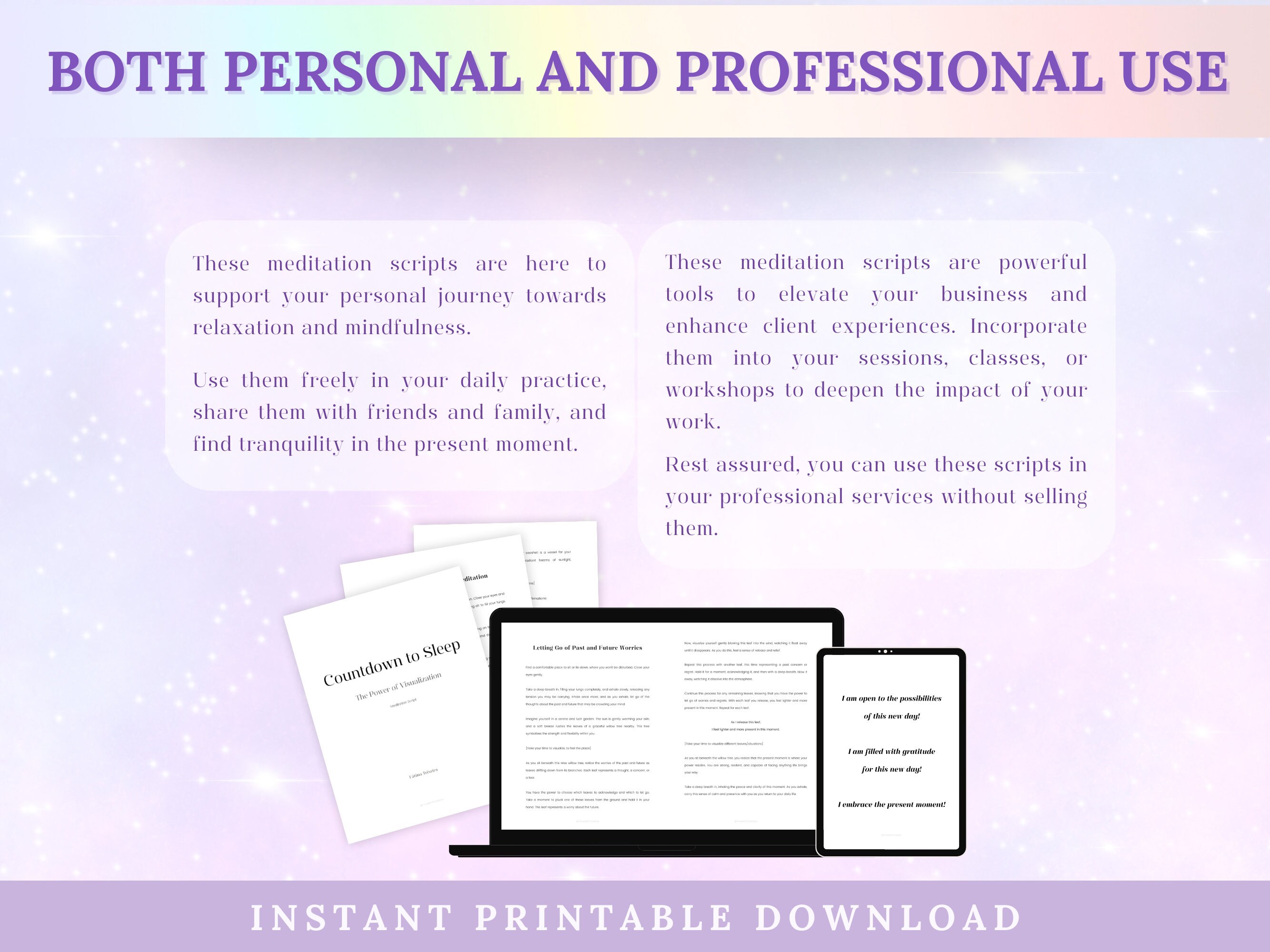 Sleep Meditation Script Bundle, Insomnia Relief Meditation Scripts ...