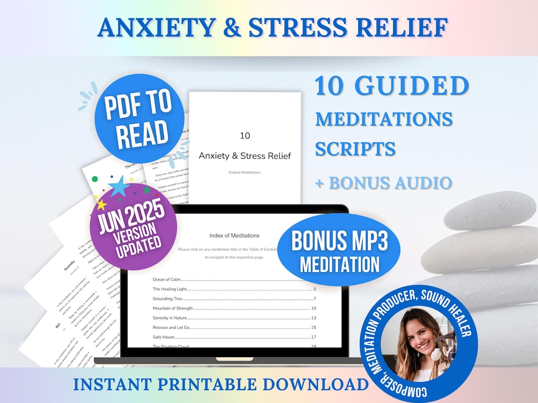 Anxiety Relief Guided Meditation Collection, Stress Reduction ...
