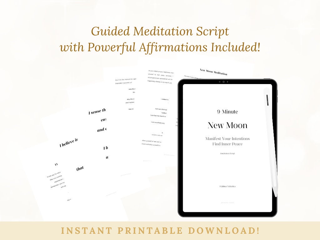 New Moon Bundle, Moon Phase, Lunar Cycle Rituals, Intention Setting ...