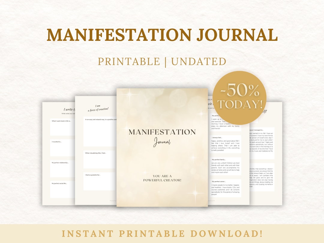 Ultimate Manifestation Journal Ebook: Timeless With Daily Affirmations ...