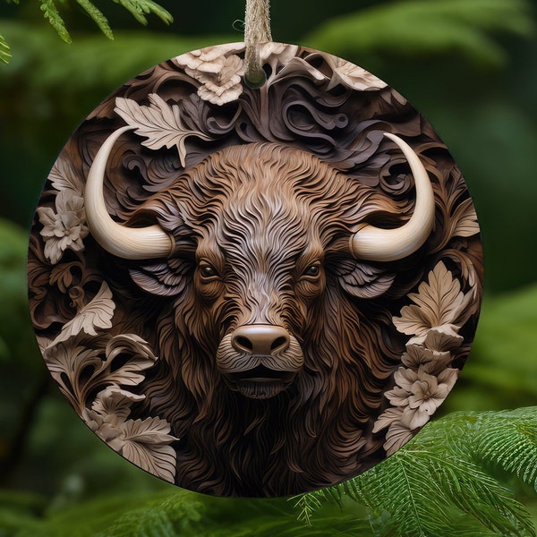 Bison Ornament - Etsy